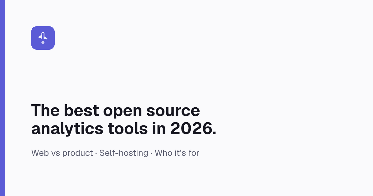 Best Open Source Analytics Tools (2026) · Pug